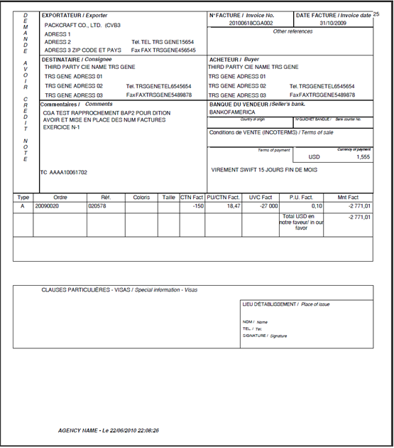 Configuring goods invoice control